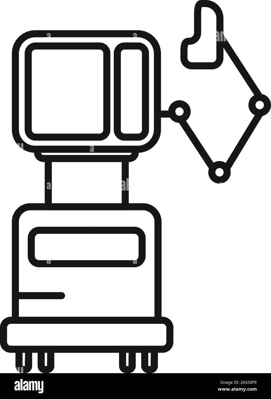 Critical ventilator machine icon outline vector. Hospital patient. Care ...
