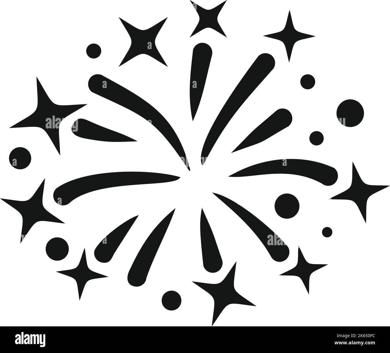 Firework event icon simple vector. Carnival party. New celebrate Stock ...