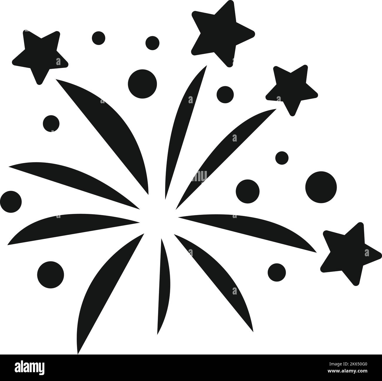 Star firework icon simple vector. Carnival event. New party Stock ...