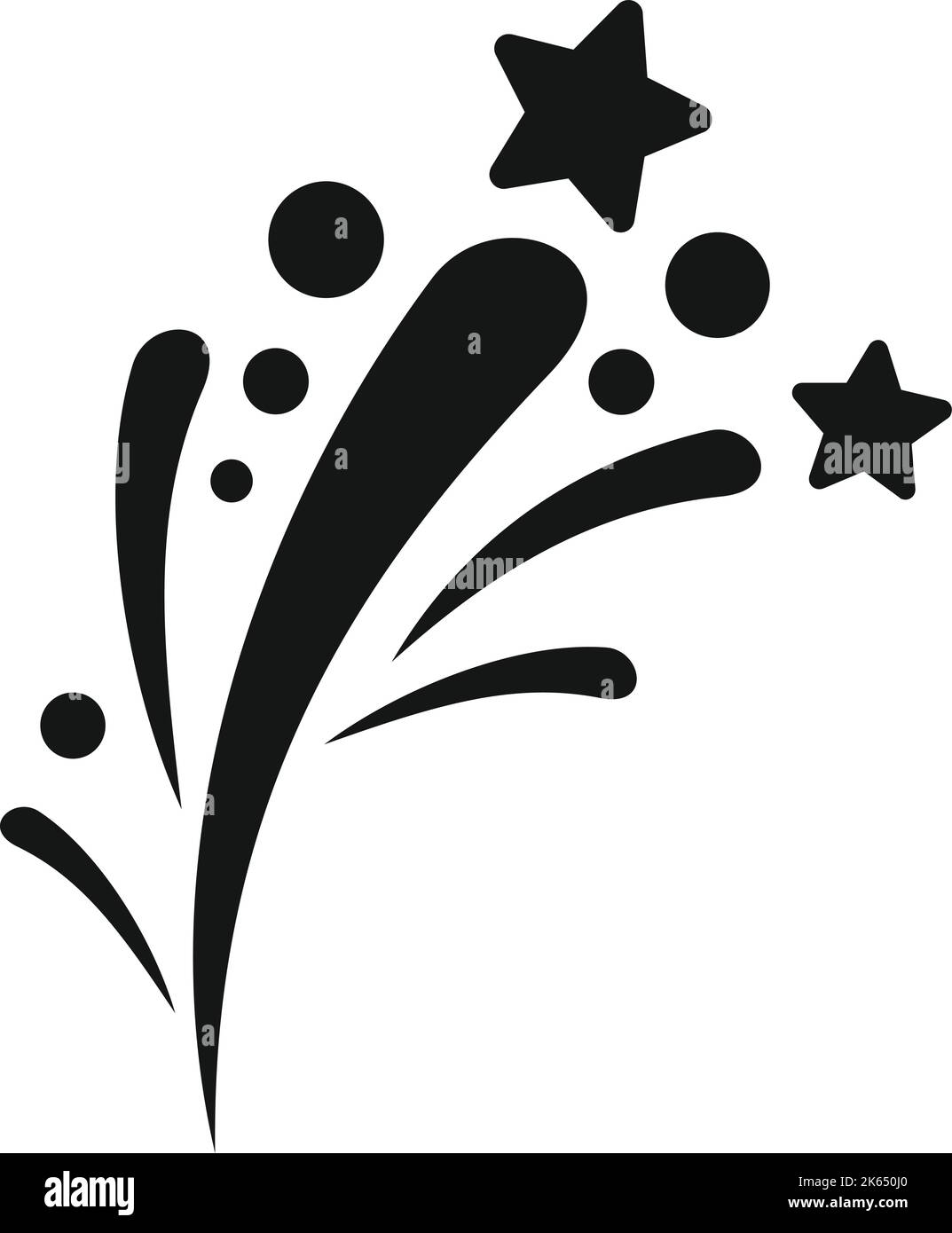 Congratulation firework icon simple vector. Event carnival. Star party ...