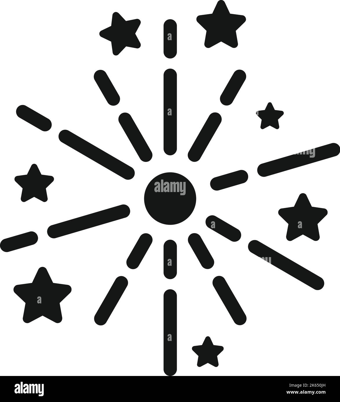 Sky firework icon simple vector. Carnival event. New party Stock Vector ...