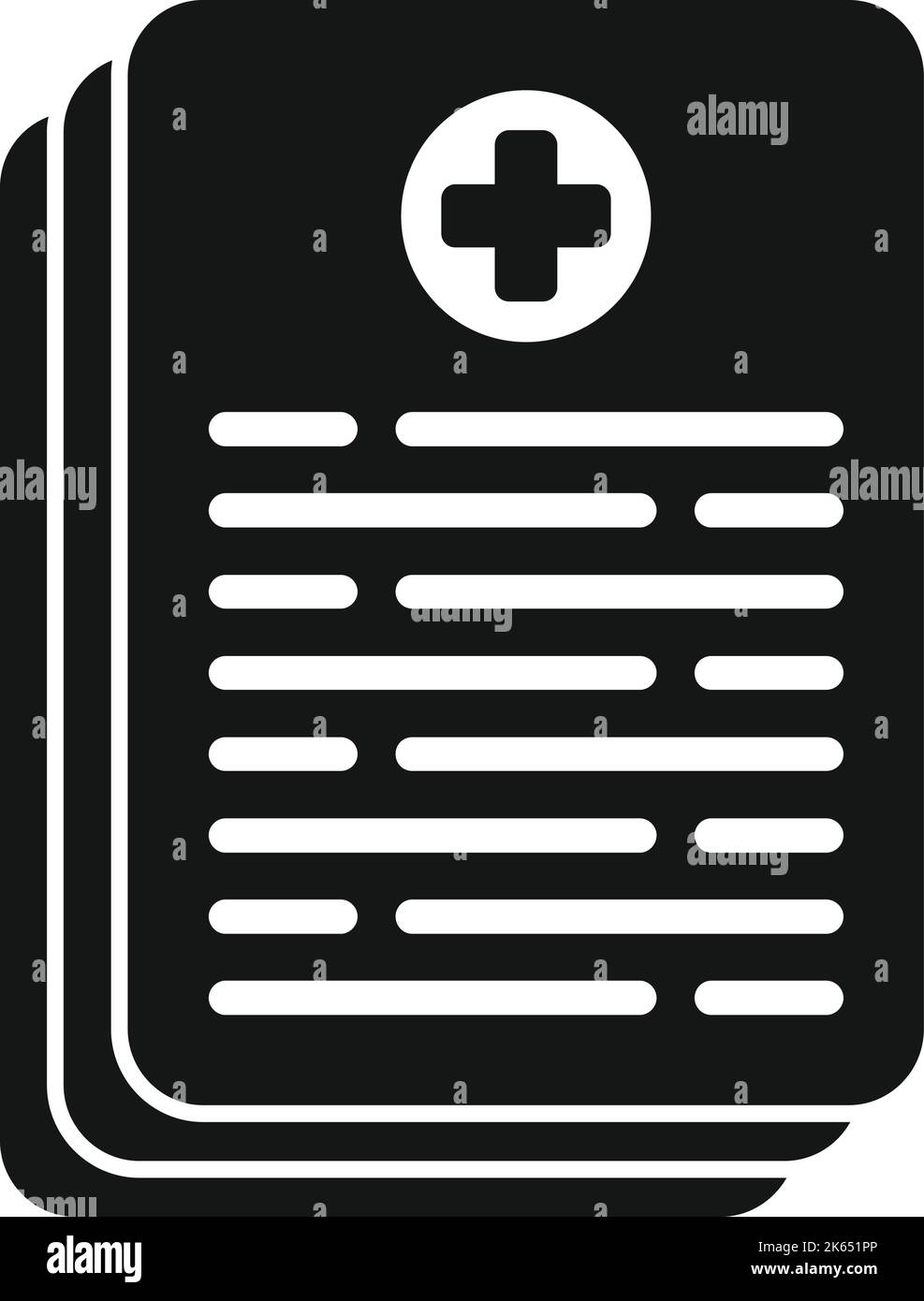 Medicine papers icon simple vector. Doctor patient. Medical care Stock ...