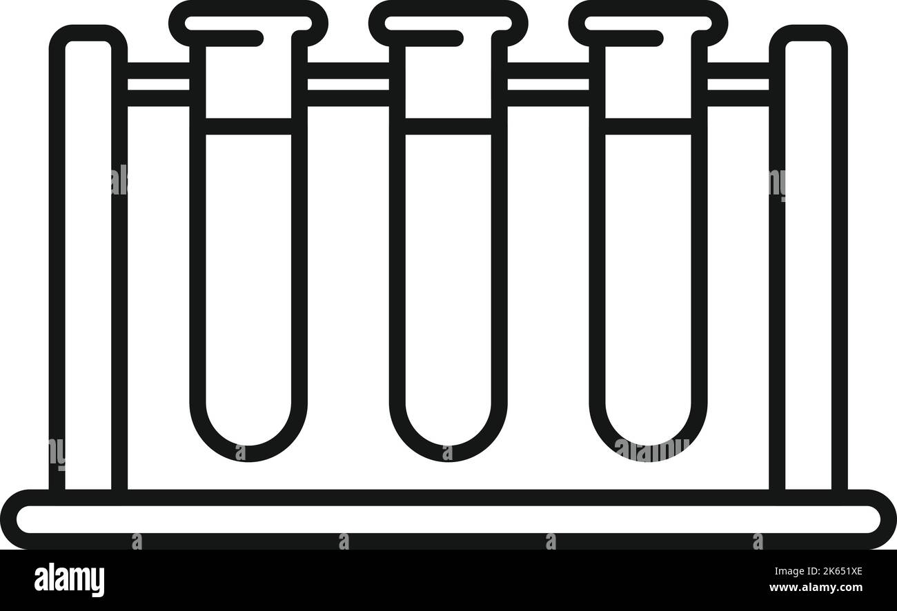 Test tubes stand icon outline vector. Family health. Patient hospital ...