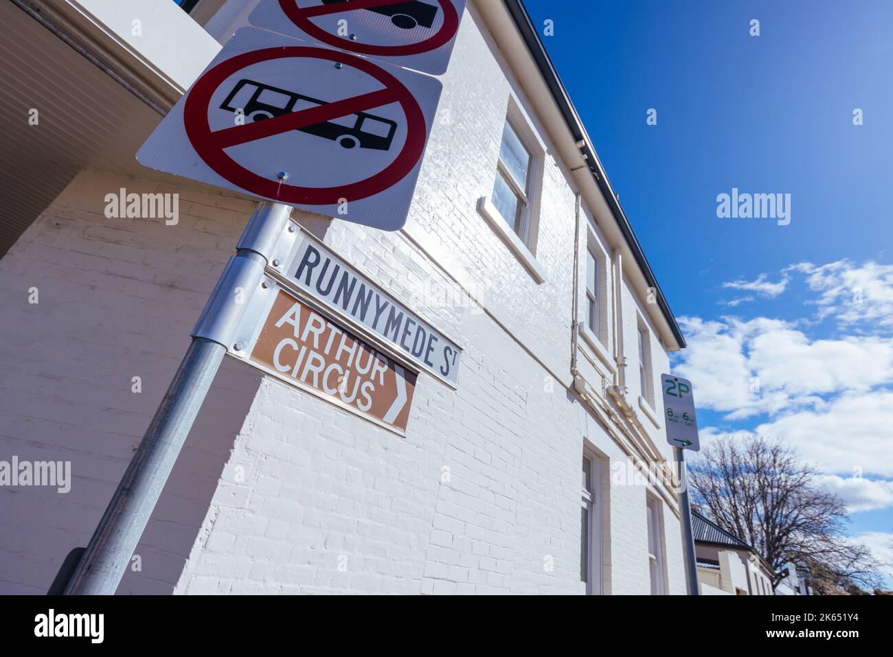 Arthur Circus Park Architecture in Hobart Tasmania Australia Stock ...