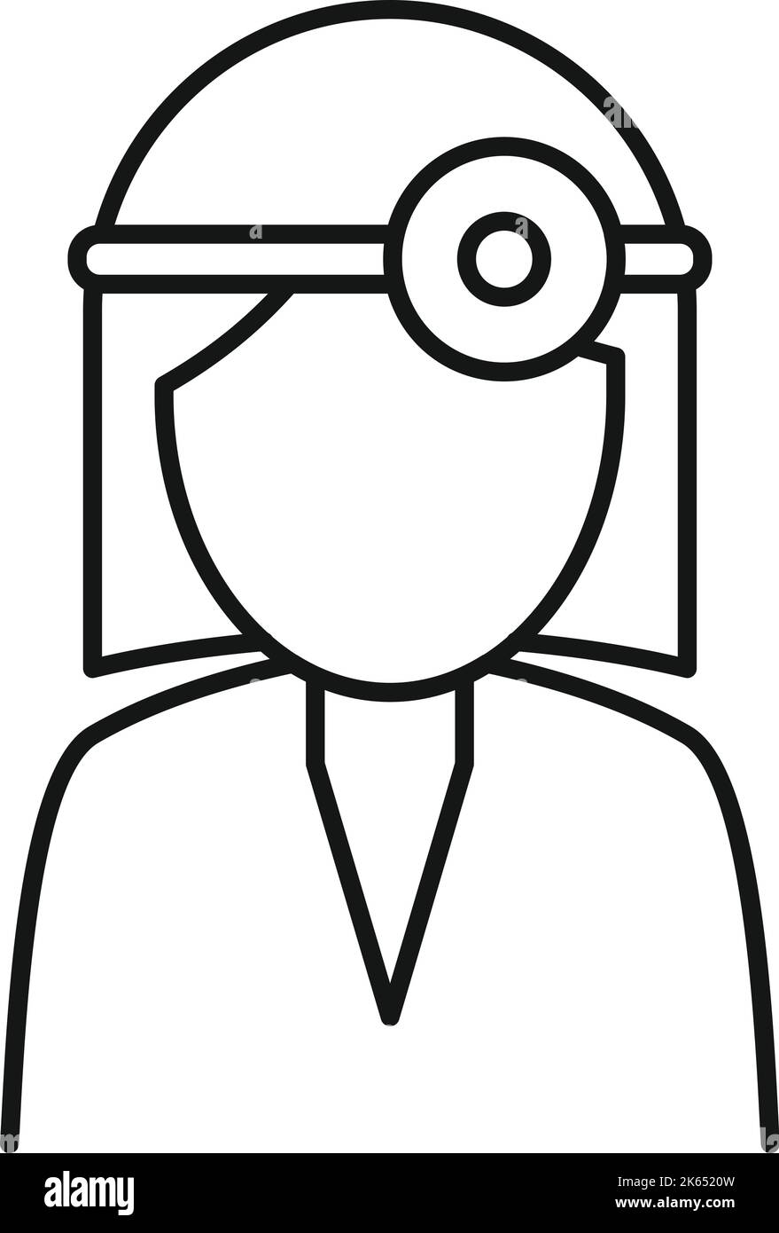 Woman family doctor icon outline vector. Health patient. Care medical ...