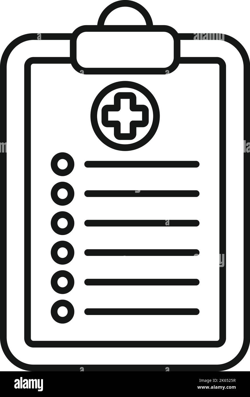Patient clipboard icon outline vector. Family health. Medicine care ...