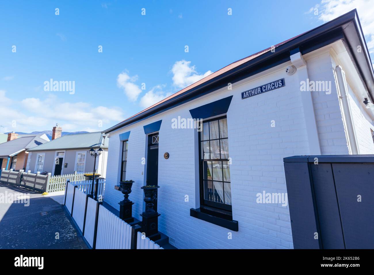 Arthur Circus Park Architecture in Hobart Tasmania Australia Stock ...
