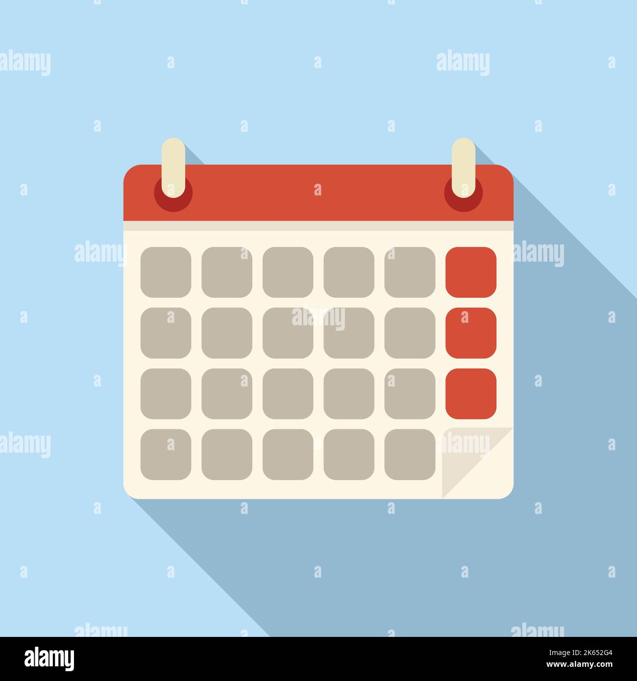 Plan calendar icon flat vector. Event time. Work manager Stock Vector ...