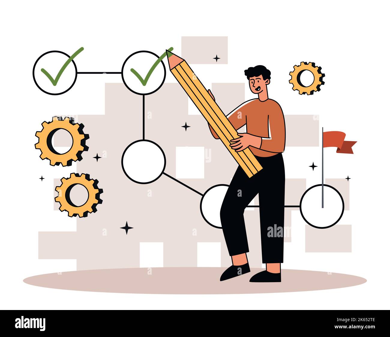 Project tracking concept Stock Vector Image & Art - Alamy