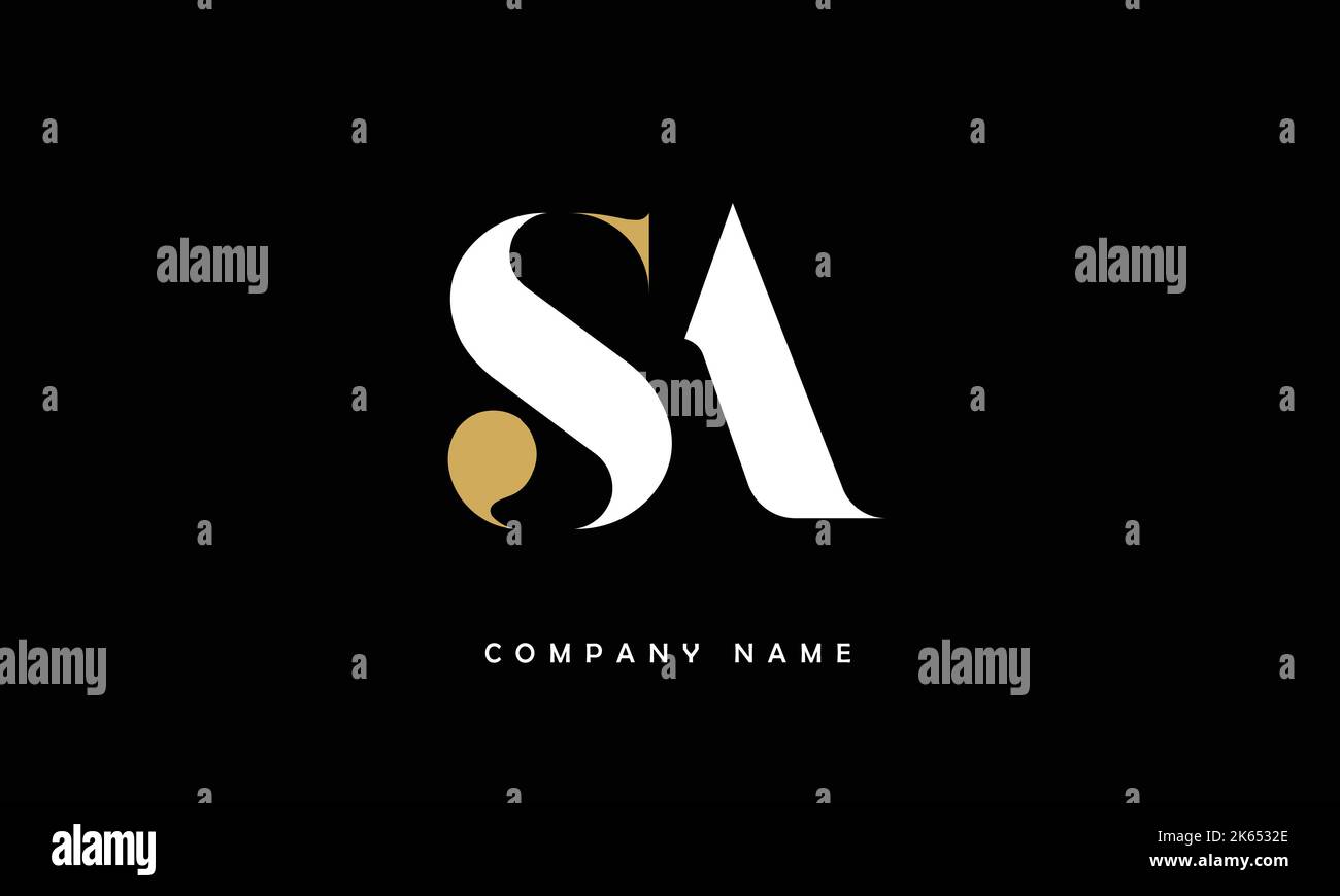 AS, SA Abstract Letters Logo Monogram Stock Vector Image & Art - Alamy