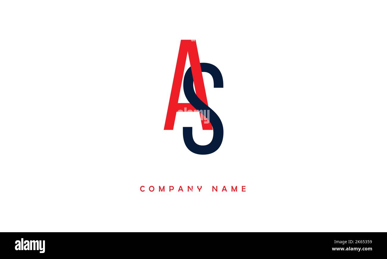 AS, SA Abstract Letters Logo Monogram Stock Vector Image & Art - Alamy