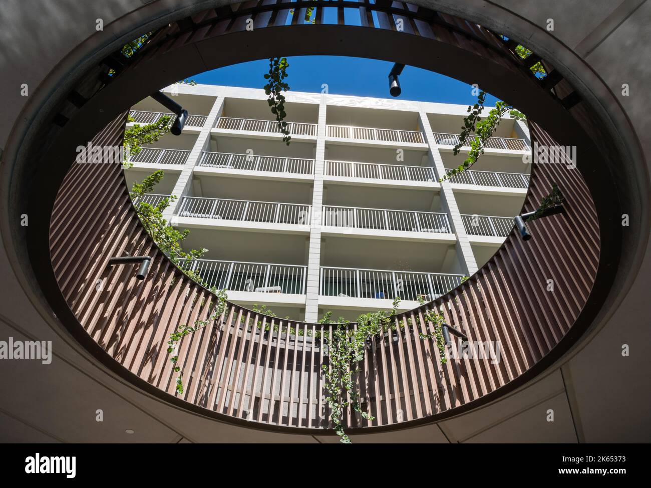 Interesting round roof opening at a resort near the Turtle Bay at the ...