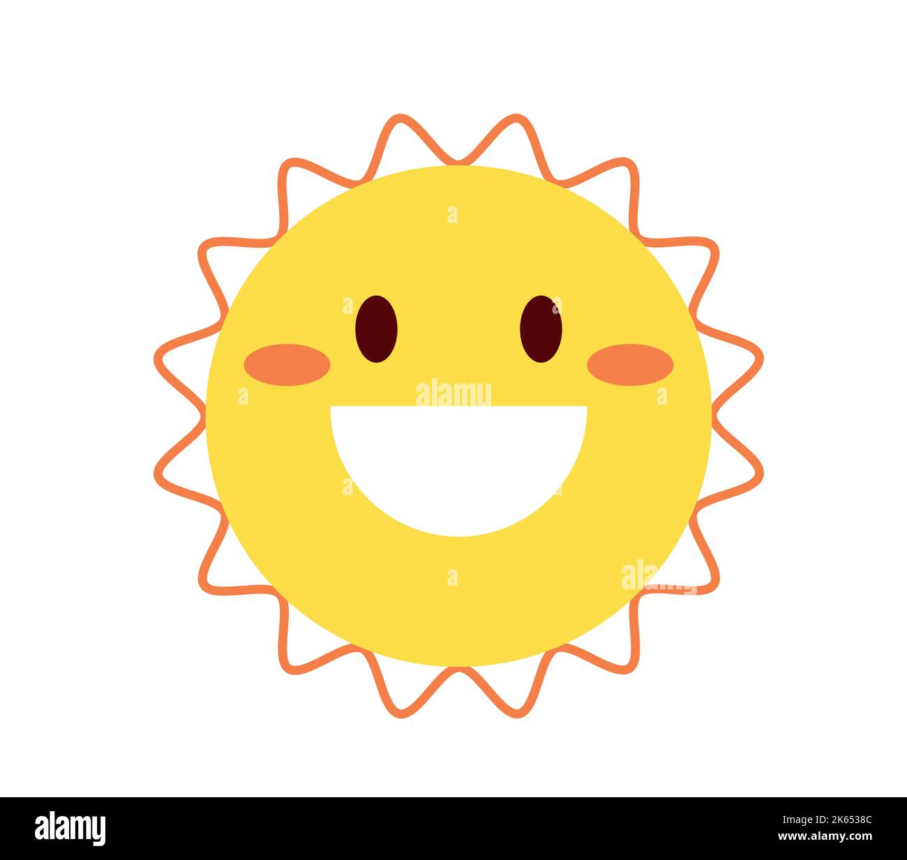 Happy sun icon Stock Vector Image & Art - Alamy