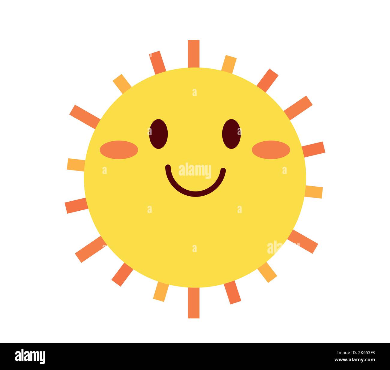 Smiley sun vector cartoon drawing hi-res stock photography and images ...