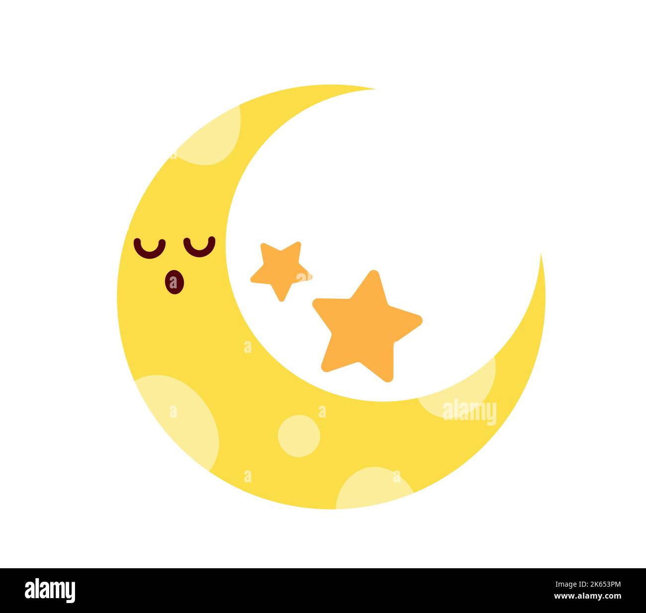 Happy moon icon Stock Vector Image & Art - Alamy