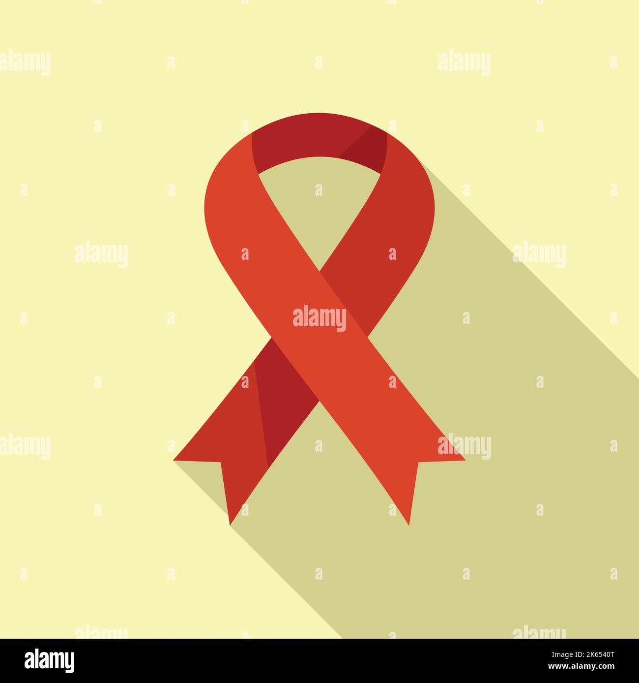Charity ribbon icon flat vector. Help hand. Giving heart Stock Vector ...