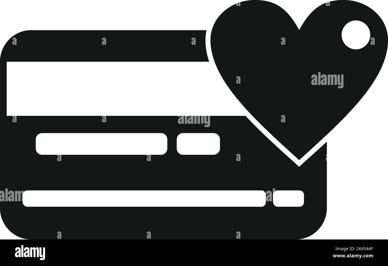 Credit card charity icon simple vector. Aid people. Project people ...