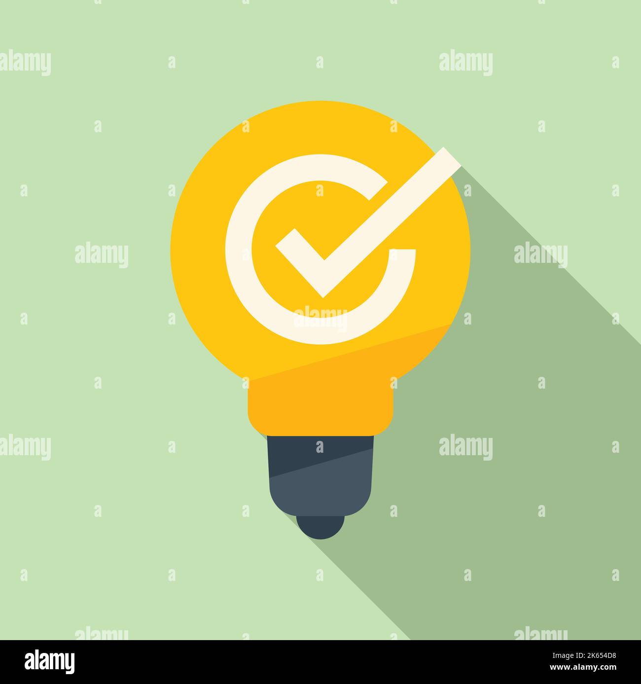 Creative idea icon flat vector. Problem solution. People teamwork Stock ...
