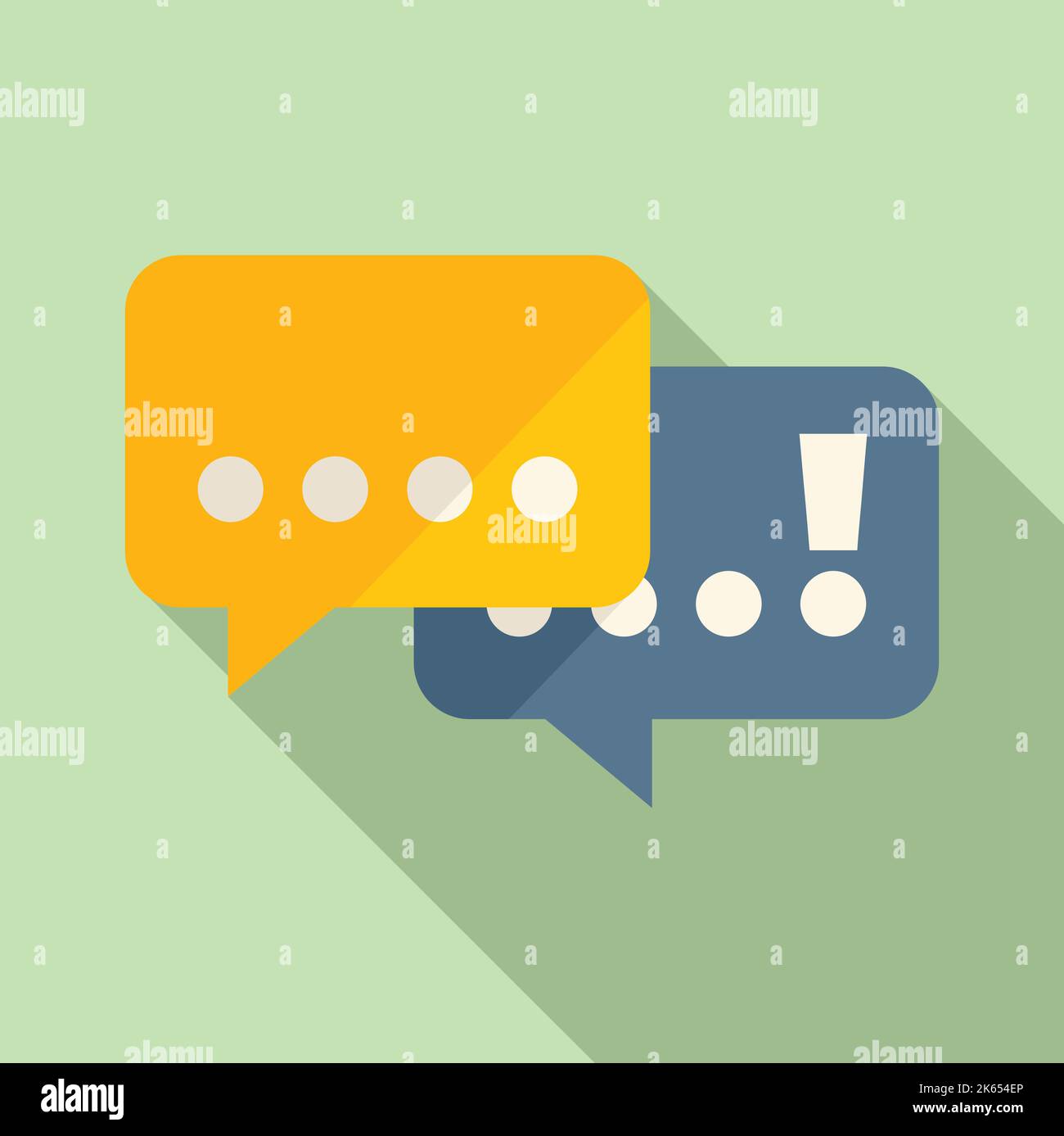Chat problem solving icon flat vector. Business solution. Design idea ...