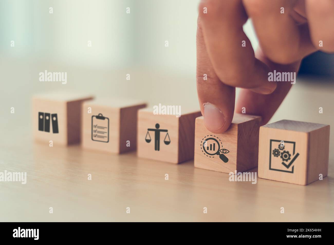 Audit business concept. Examination and evaluation of the financial ...