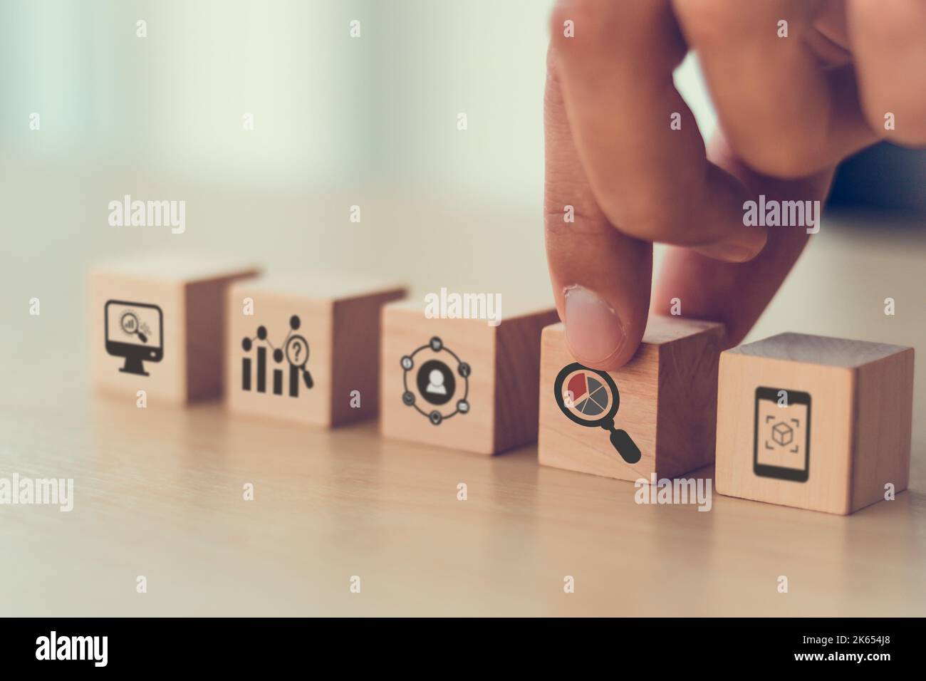 Increasing market share with digital marketing strategies concept ...