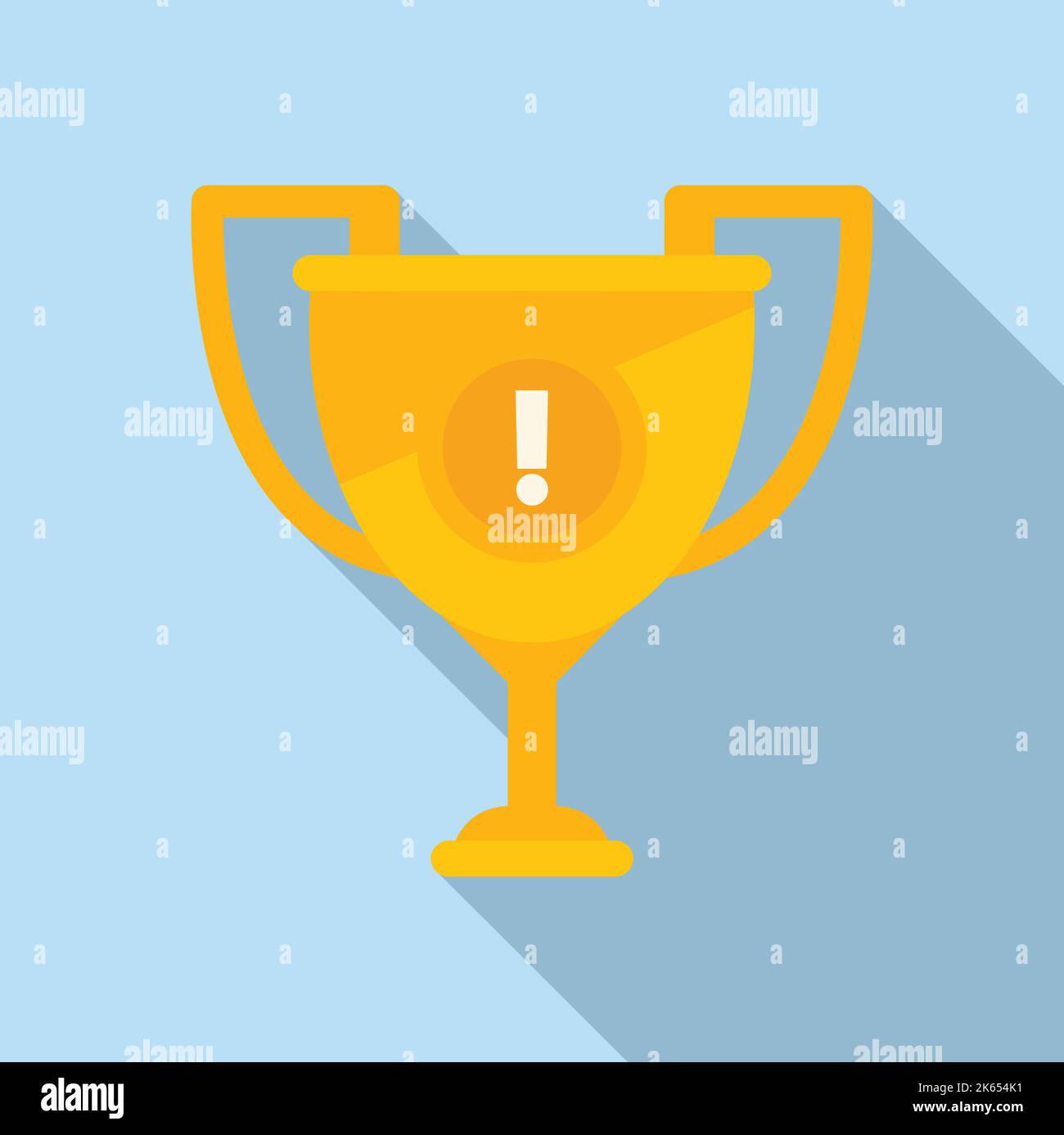 Cup win solution icon flat vector. Business problem. Idea process Stock ...