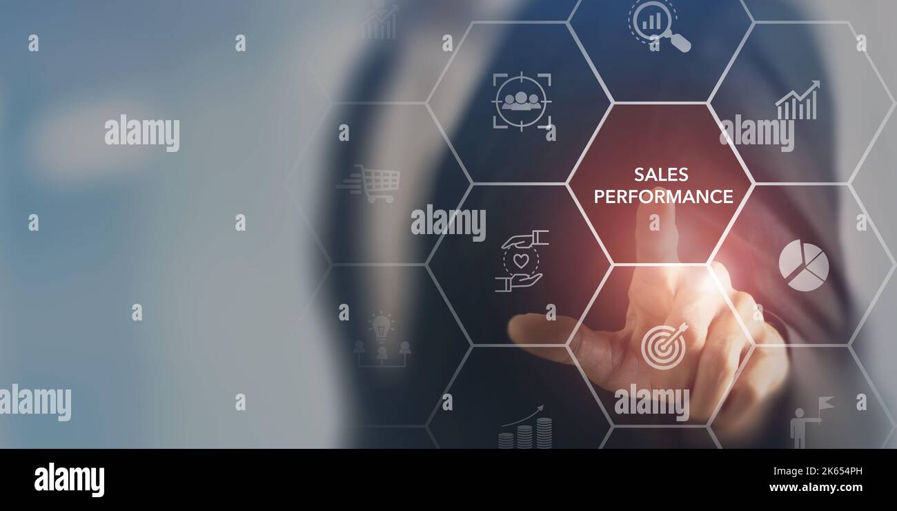 Sales performance management and report concept. Drive sales ...