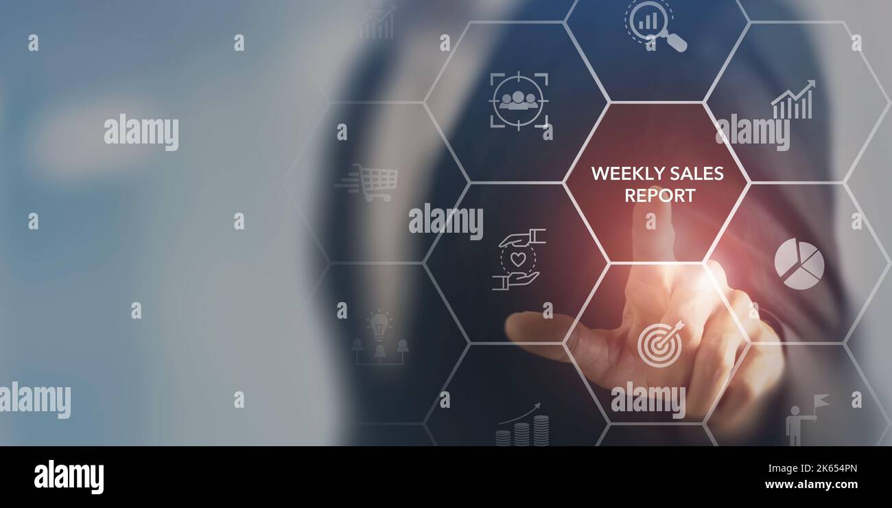 Weekly sales report concept. Data analytics for driving agile decision ...
