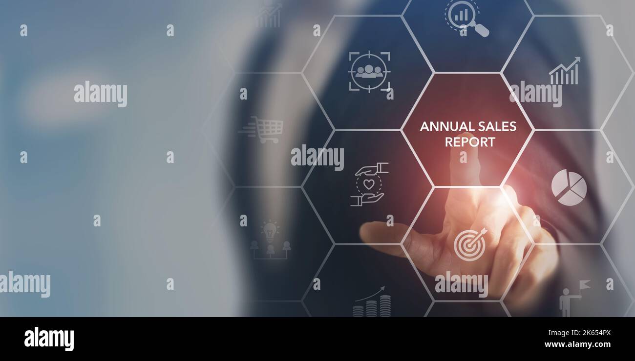 Annual sales report concept. Data analytics for driving agile decision ... Annual sales report concept. Data analytics for driving agile decision ...