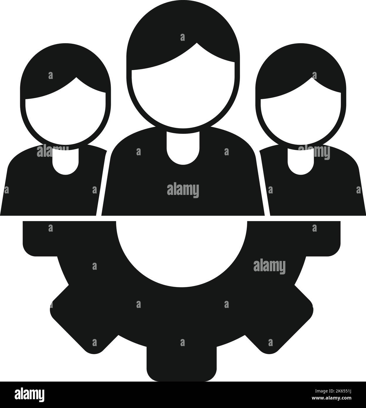 Teamwork solution icon simple vector. Creative business. Idea people ...