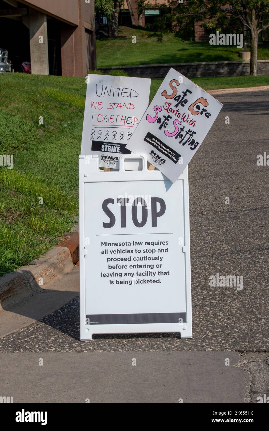 Strike protest signs vertical hi-res stock photography and images - Alamy