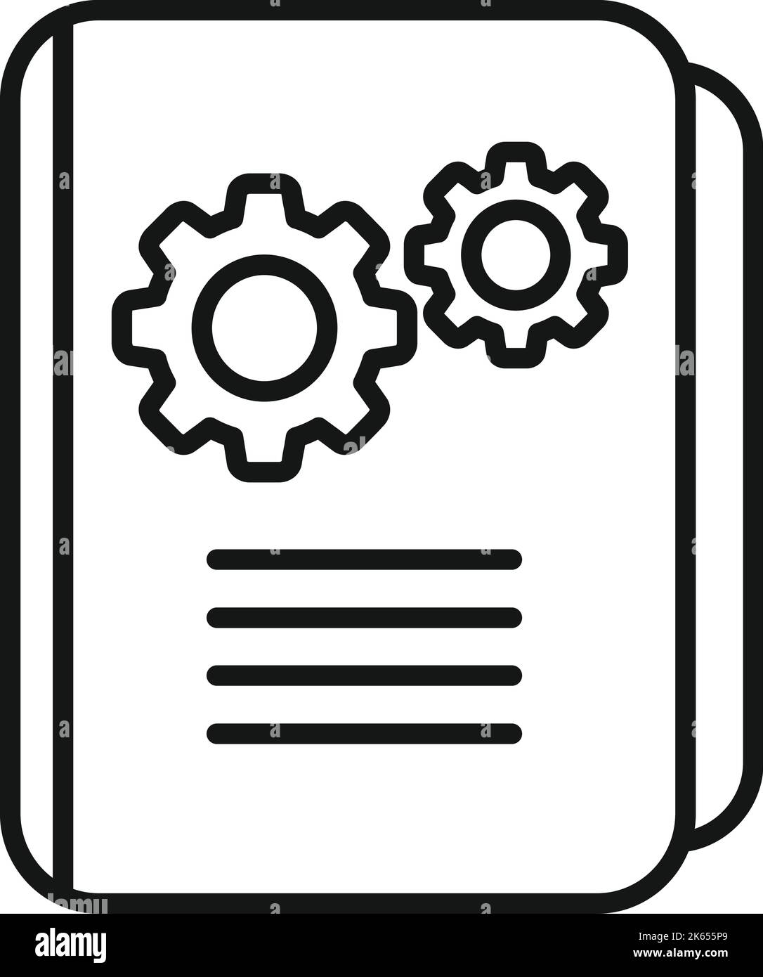 Folder solution icon outline vector. Creative business. Puzzle idea ...