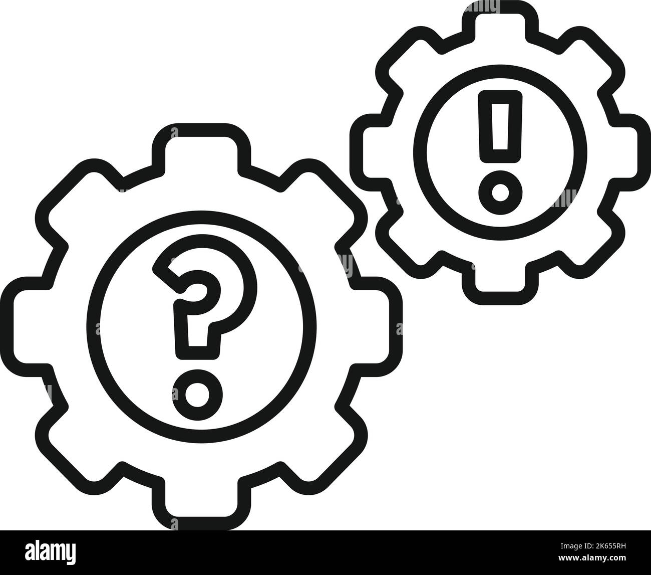 Gear solution icon outline vector. Business problem. Work idea Stock ... Gear solution icon outline vector. Business problem. Work idea Stock ...
