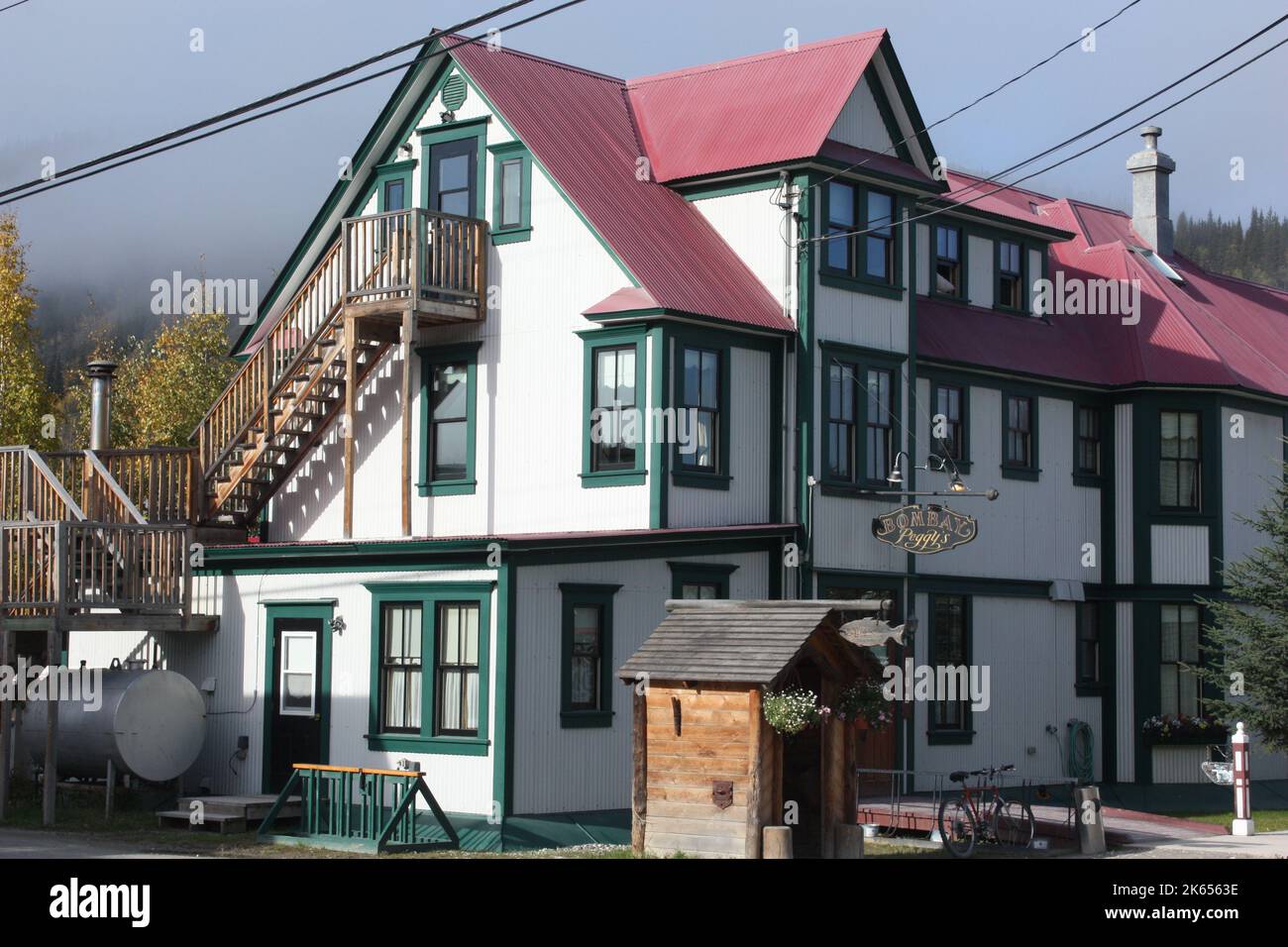 Bombay Peggys hotel and bar in Dawson City, Yukon Territory, Canada ...