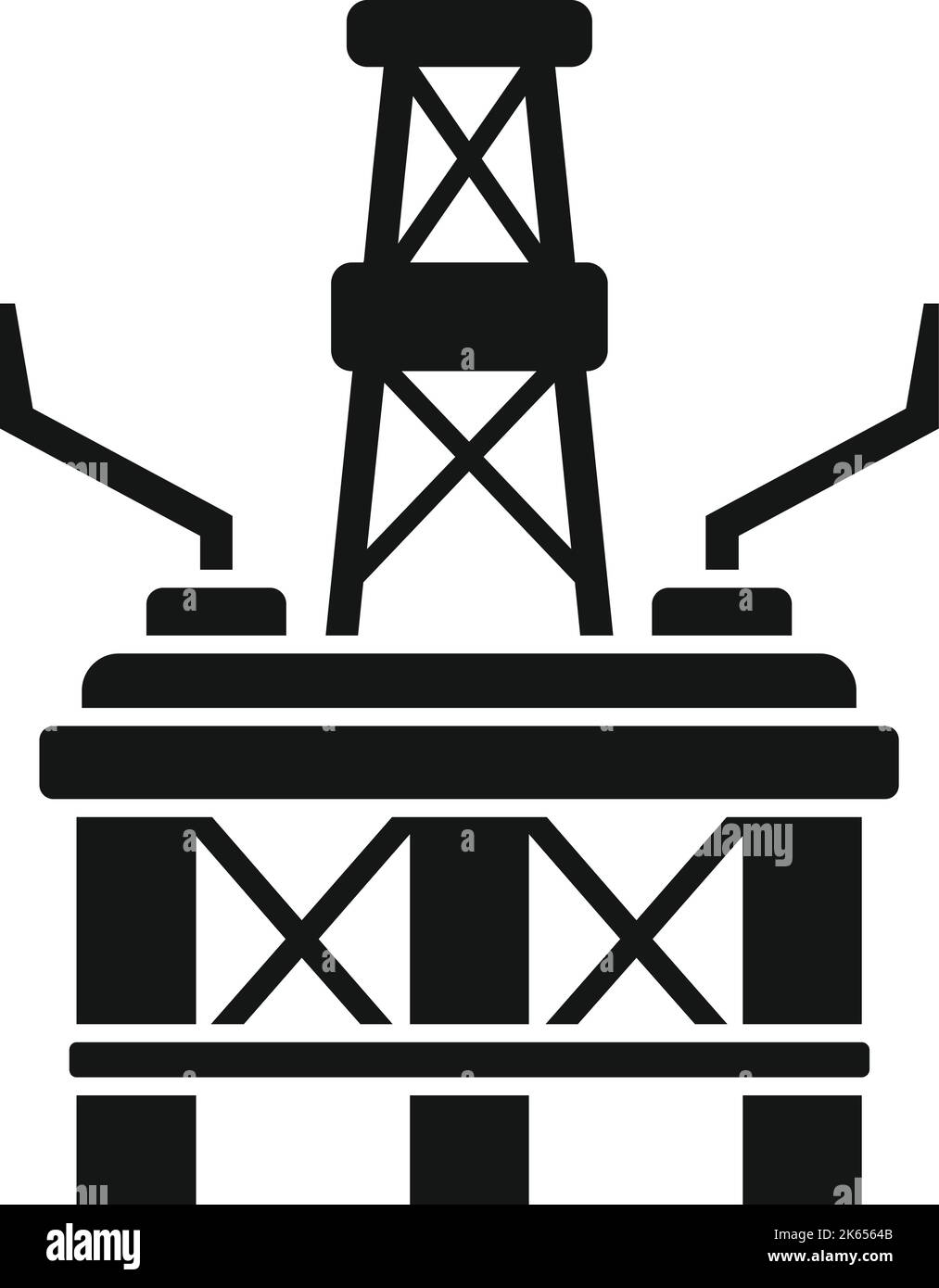 Oil rig icon simple vector. Sea platform. Gas drilling Stock Vector ... Oil rig icon simple vector. Sea platform. Gas drilling Stock Vector ...