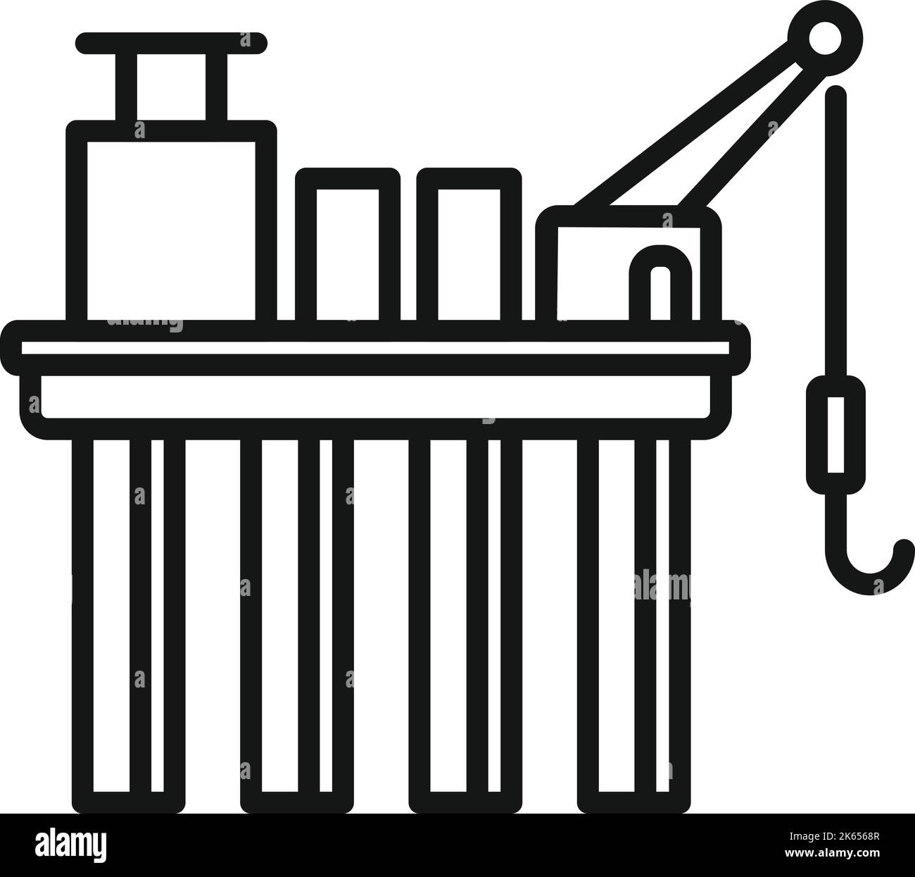 Sea rig icon outline vector. Ocean platform. Drilling oil Stock Vector ... Sea rig icon outline vector. Ocean platform. Drilling oil Stock Vector ...