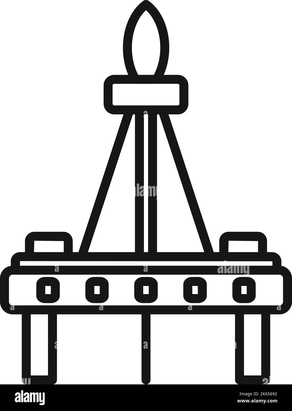 Fire gas rig icon outline vector. Drilling ocean. Drill energy Stock ... Fire gas rig icon outline vector. Drilling ocean. Drill energy Stock ...