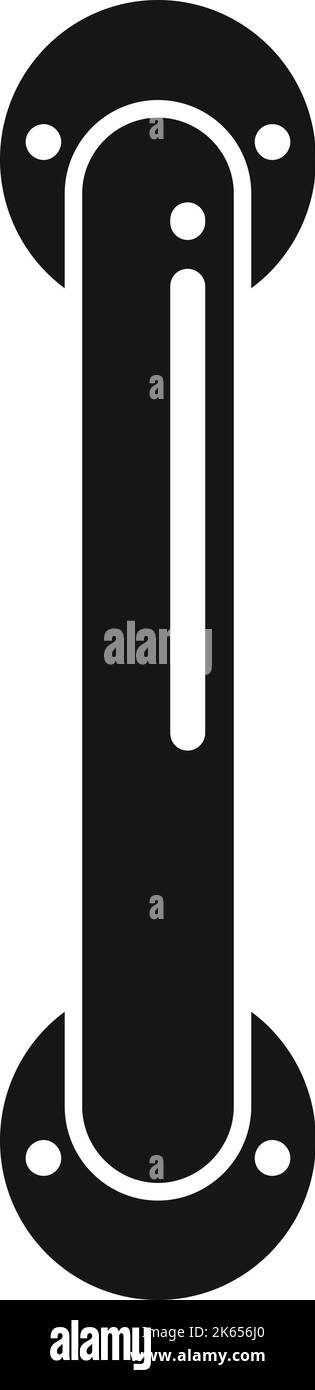 Door handle lock icon simple vector. Knob latch. Metal key Stock Vector ...