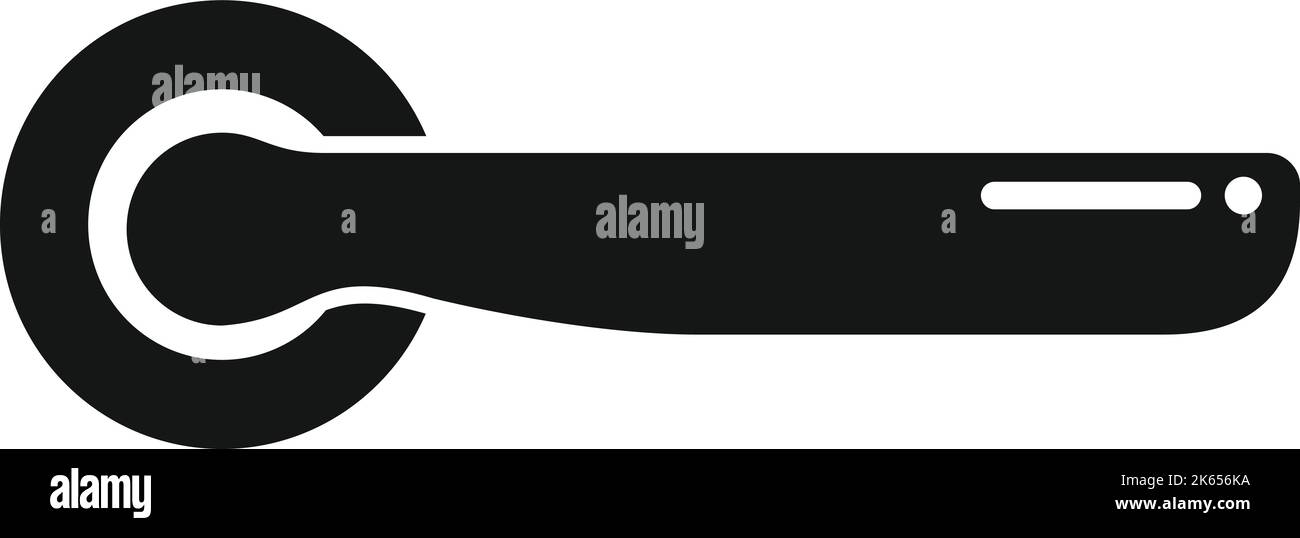 Door handle icon simple vector. Lock knob. Latch keyhole Stock Vector ...