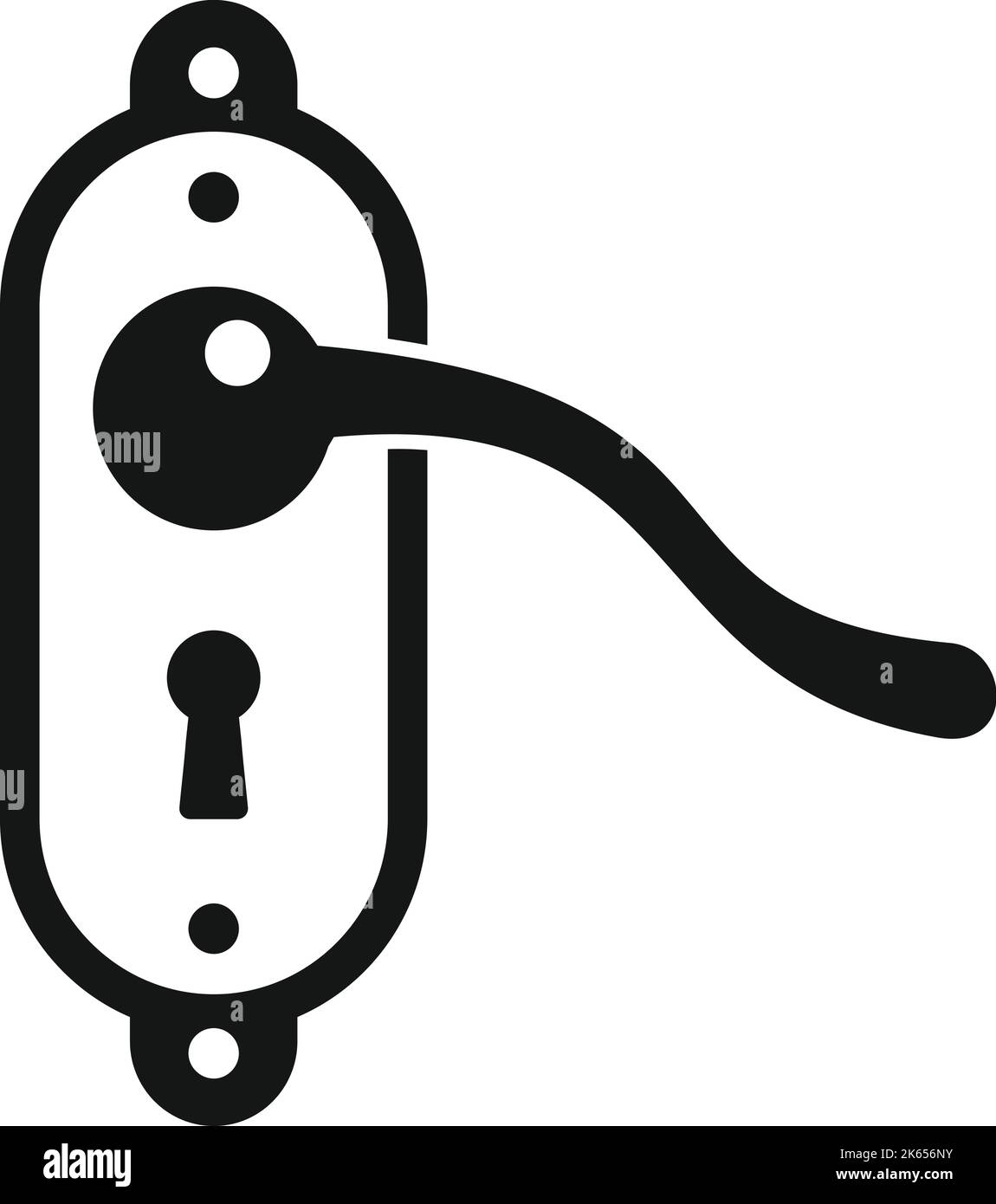 Black iron gate with gold Stock Vector Images - Alamy