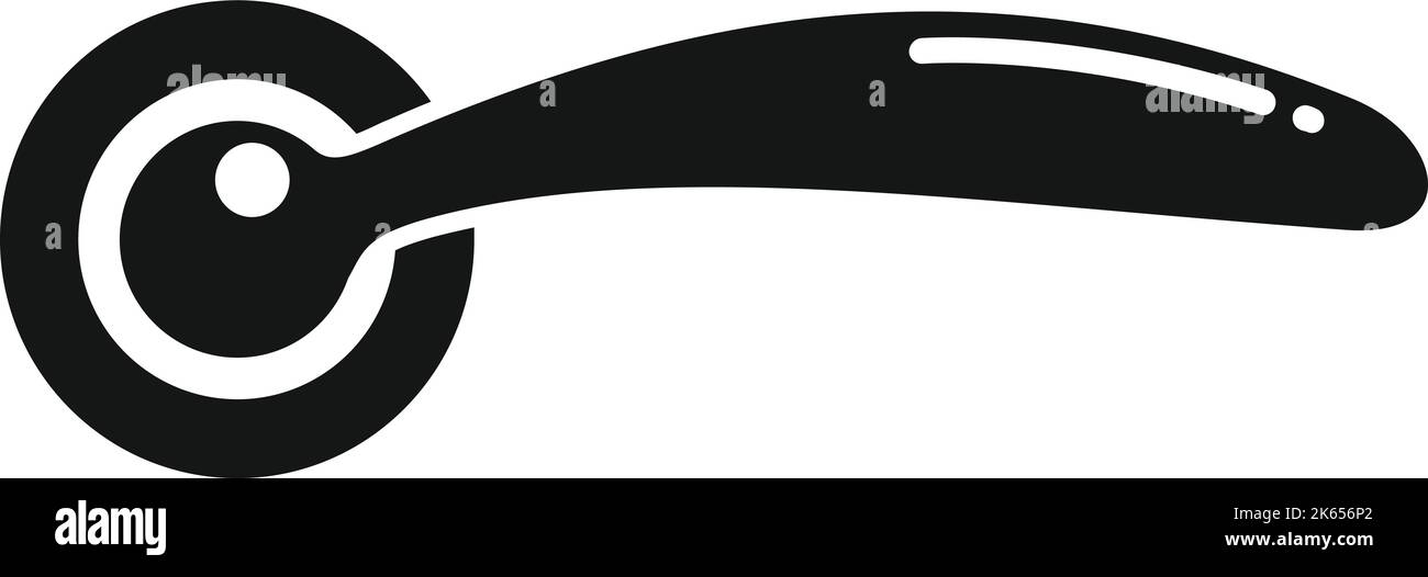 Gate door handle icon simple vector. Knob lock. Modern steel Stock ...