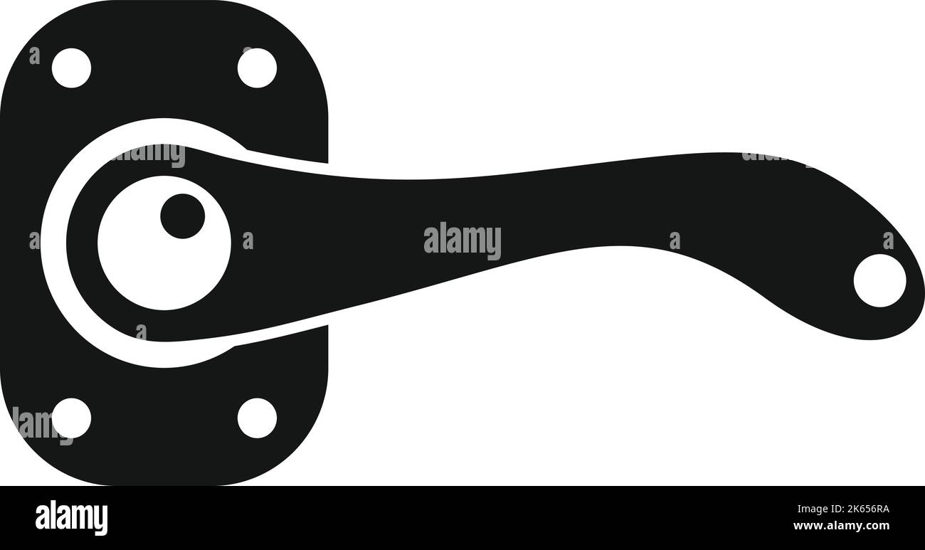 Black iron gate with gold Stock Vector Images - Alamy