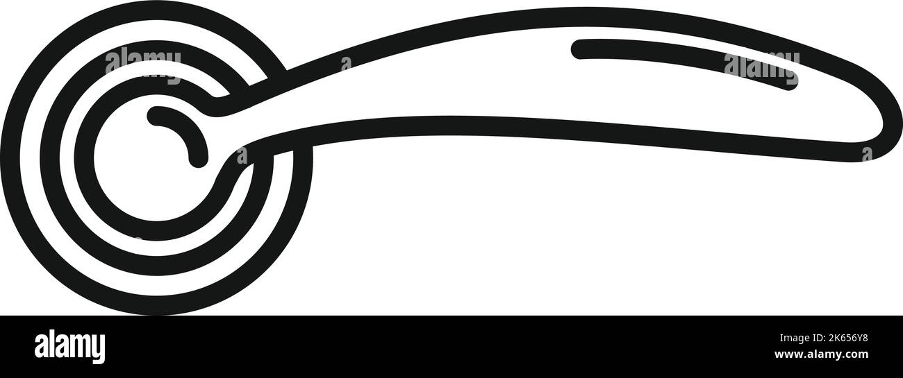 Door handle icon outline vector. Lock knob. Latch keyhole Stock Vector ...