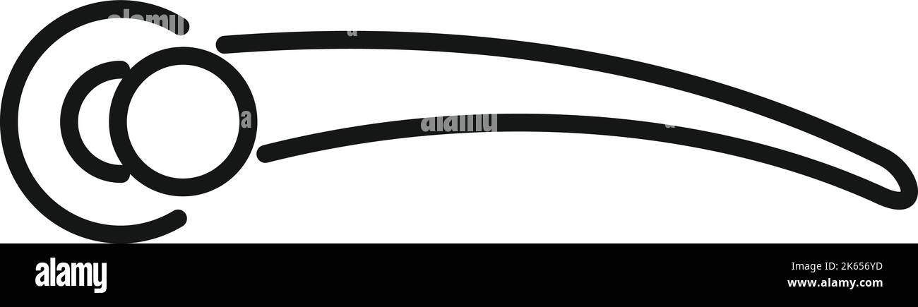 Iron door handle icon outline vector. Key latch. Steel interior Stock ...