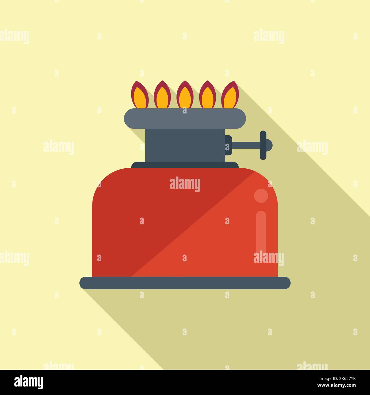Stove furnace icon flat vector. Gas cooker. Oven food Stock Vector ...
