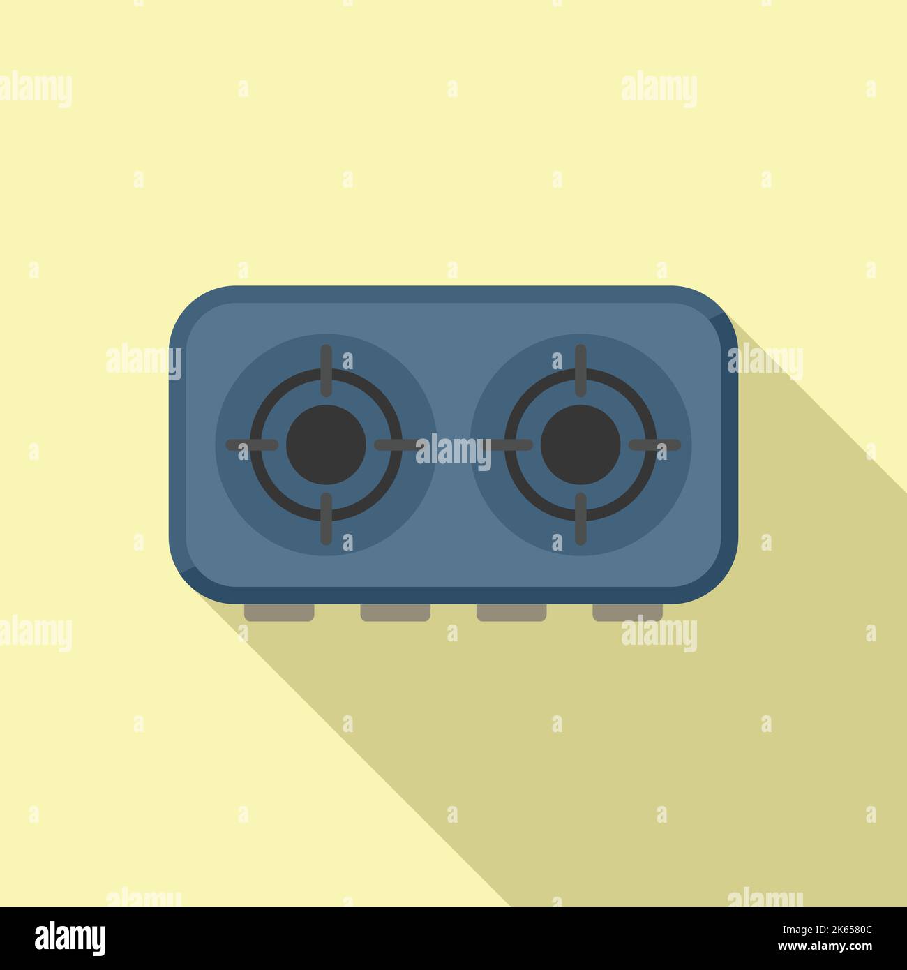 Burner flat top Stock Vector Images - Alamy