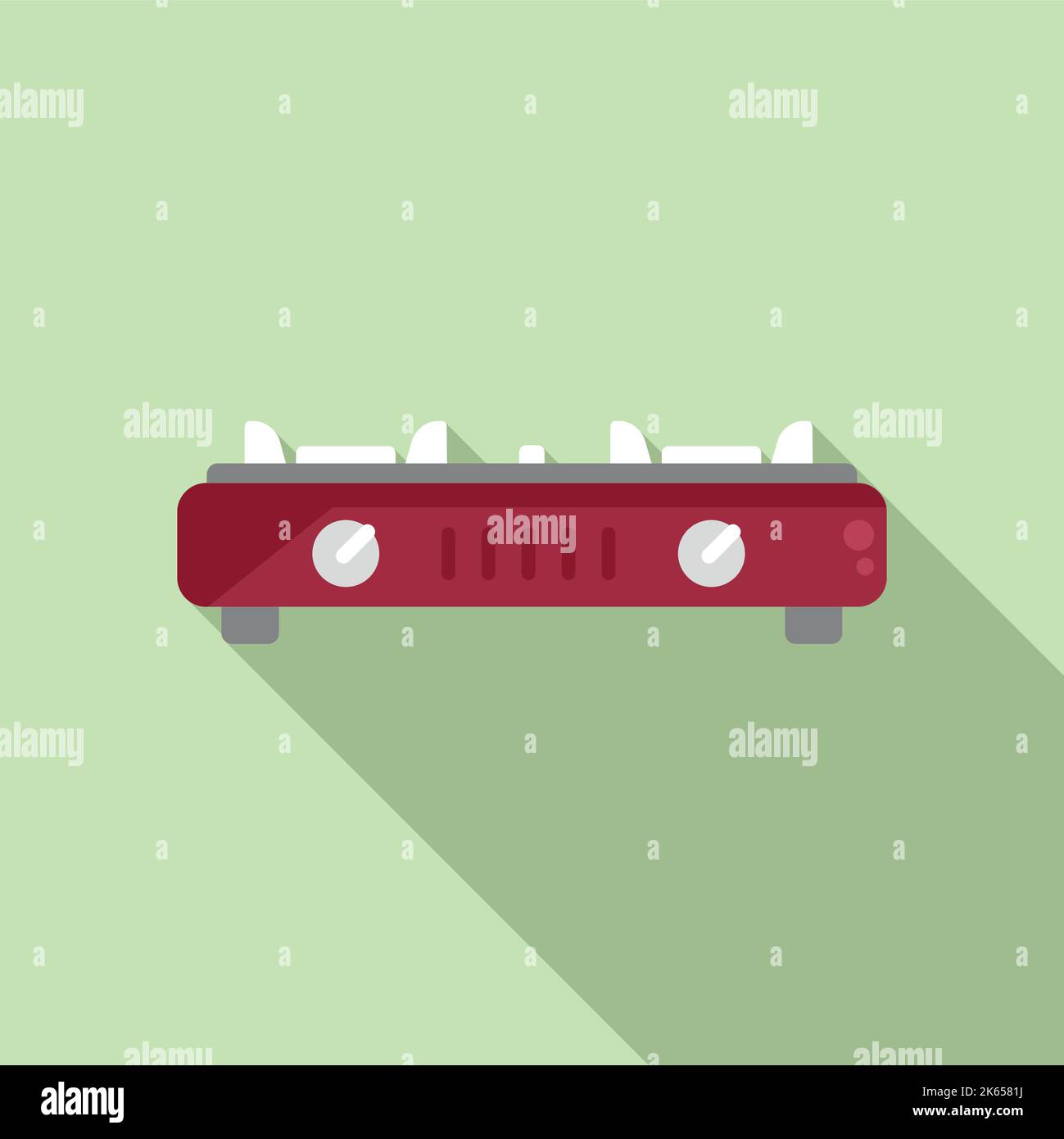 Butane stove icon flat vector. Gas cooker. Cooking kitchen Stock Vector ...