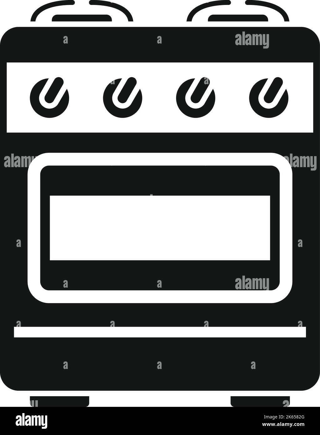 Stove cooker icon simple vector. Gas cooking. Kitchen pot Stock Vector ...