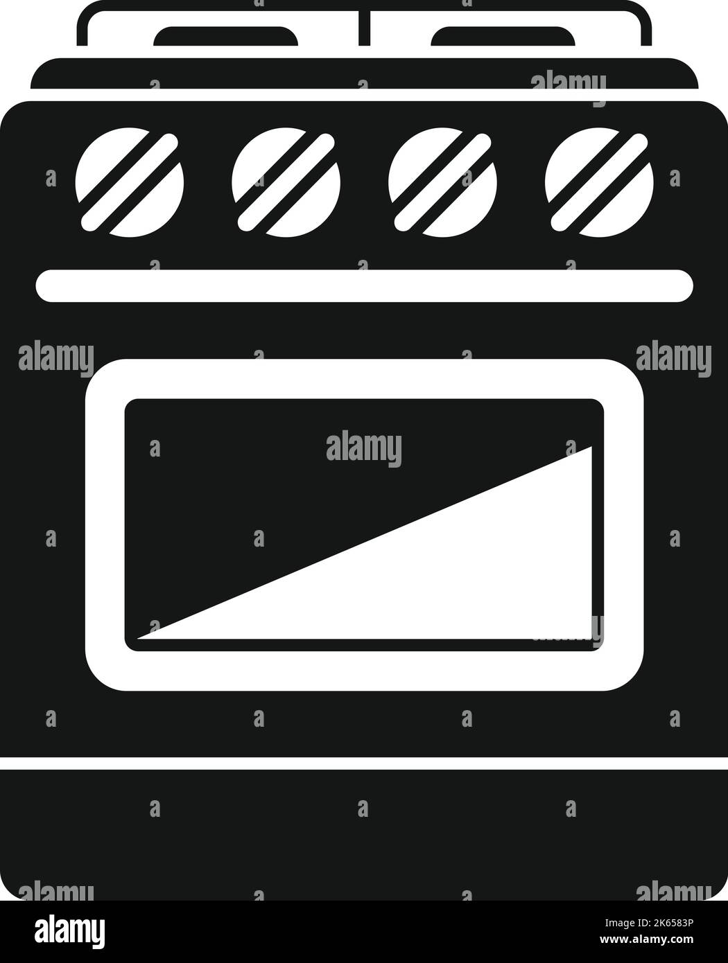Cooking stove icon simple vector. Gas cooker. Fire pot Stock Vector ...