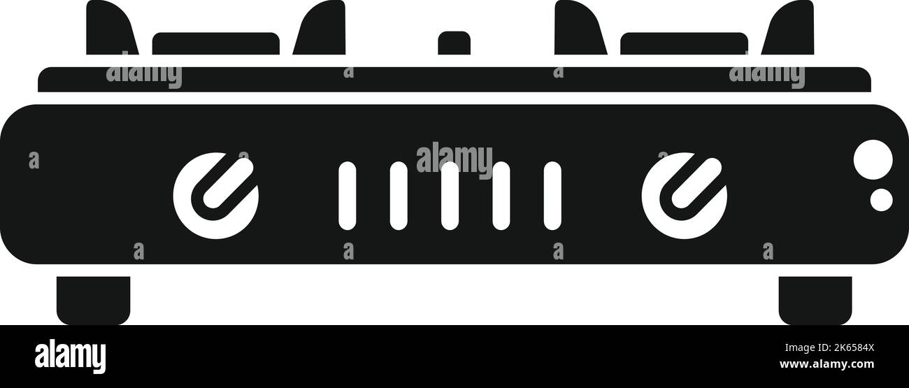 Food stove icon simple vector. Gas cooker. Portable pan Stock Vector ...